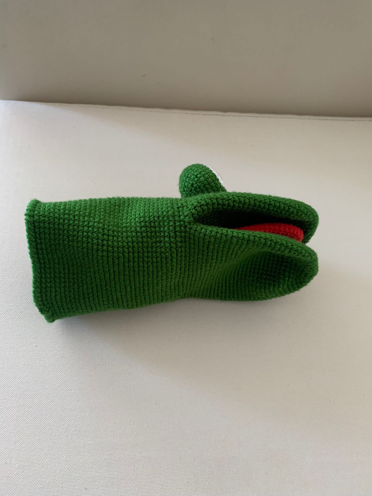 Green Frog Hand Puppet Crochet Speech Therapy Puppet Early Learning ...