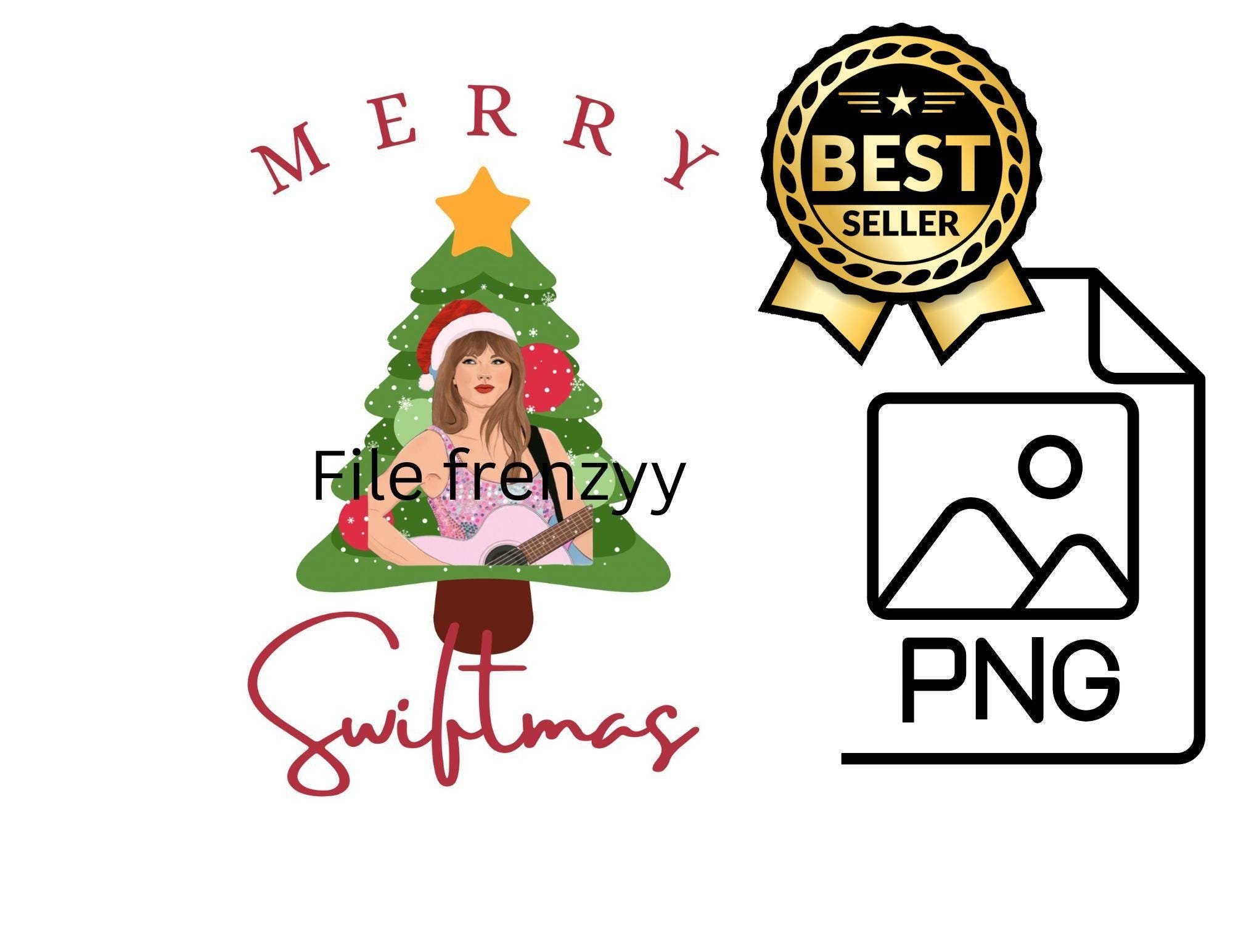 Taylor Swift Merry Swiftmas PNG Card Instant Download for Holiday ...