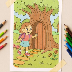 Magical Coloring Page – Printable Adventure Sheet for Kids – Luna the ...