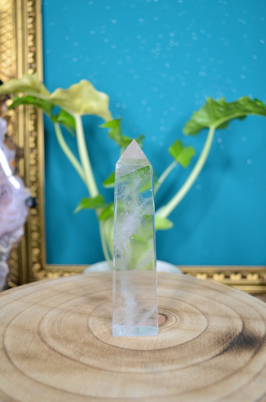 Clear Quartz Phantom | Tower | Tower | Obelisk - Etsy