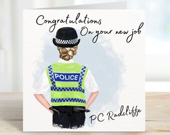 Congratulations Card Police - Etsy UK