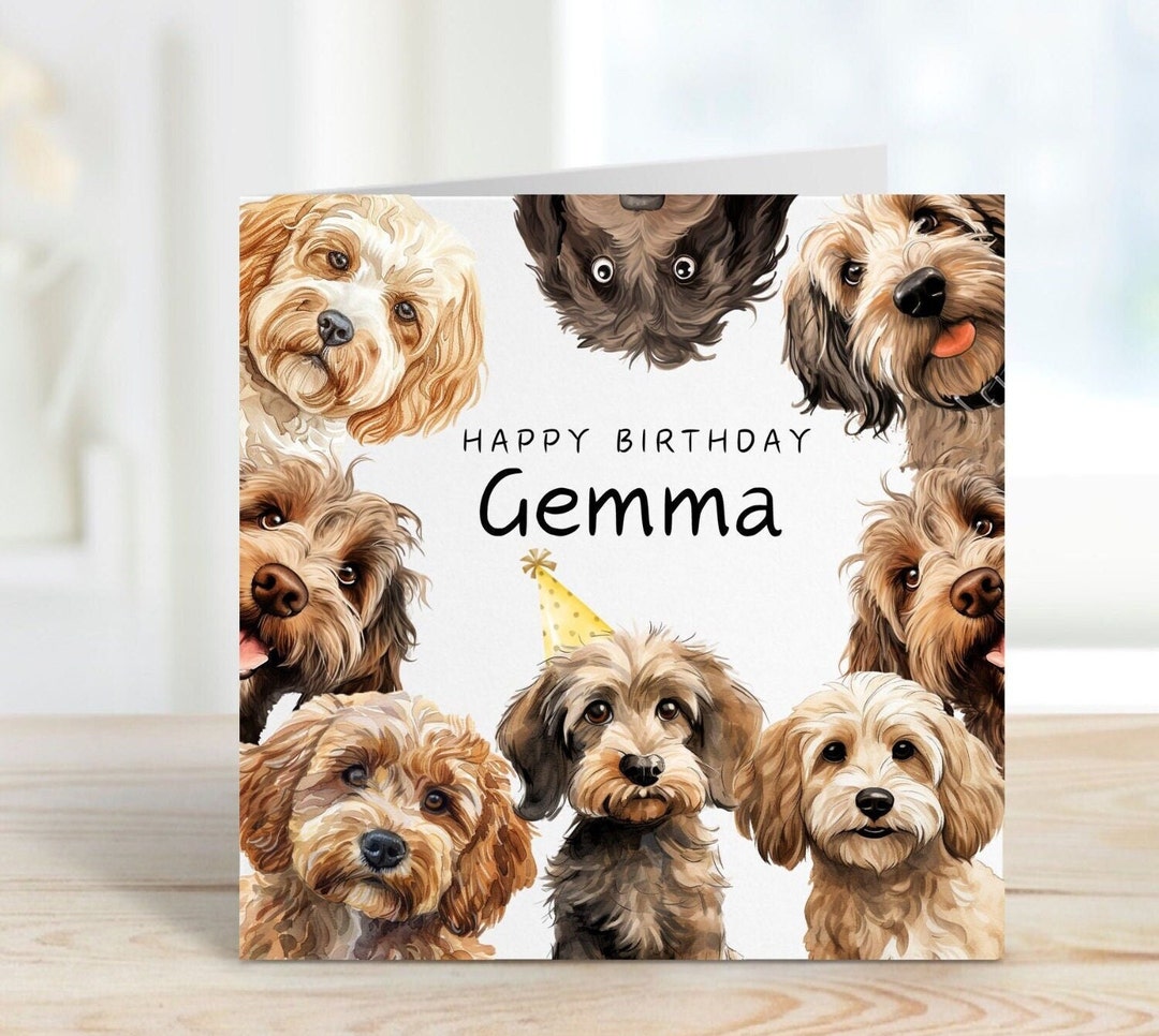 Cockapoo Birthday Card, Funny Cockapoo Card, Dog Lover Card, - Etsy UK