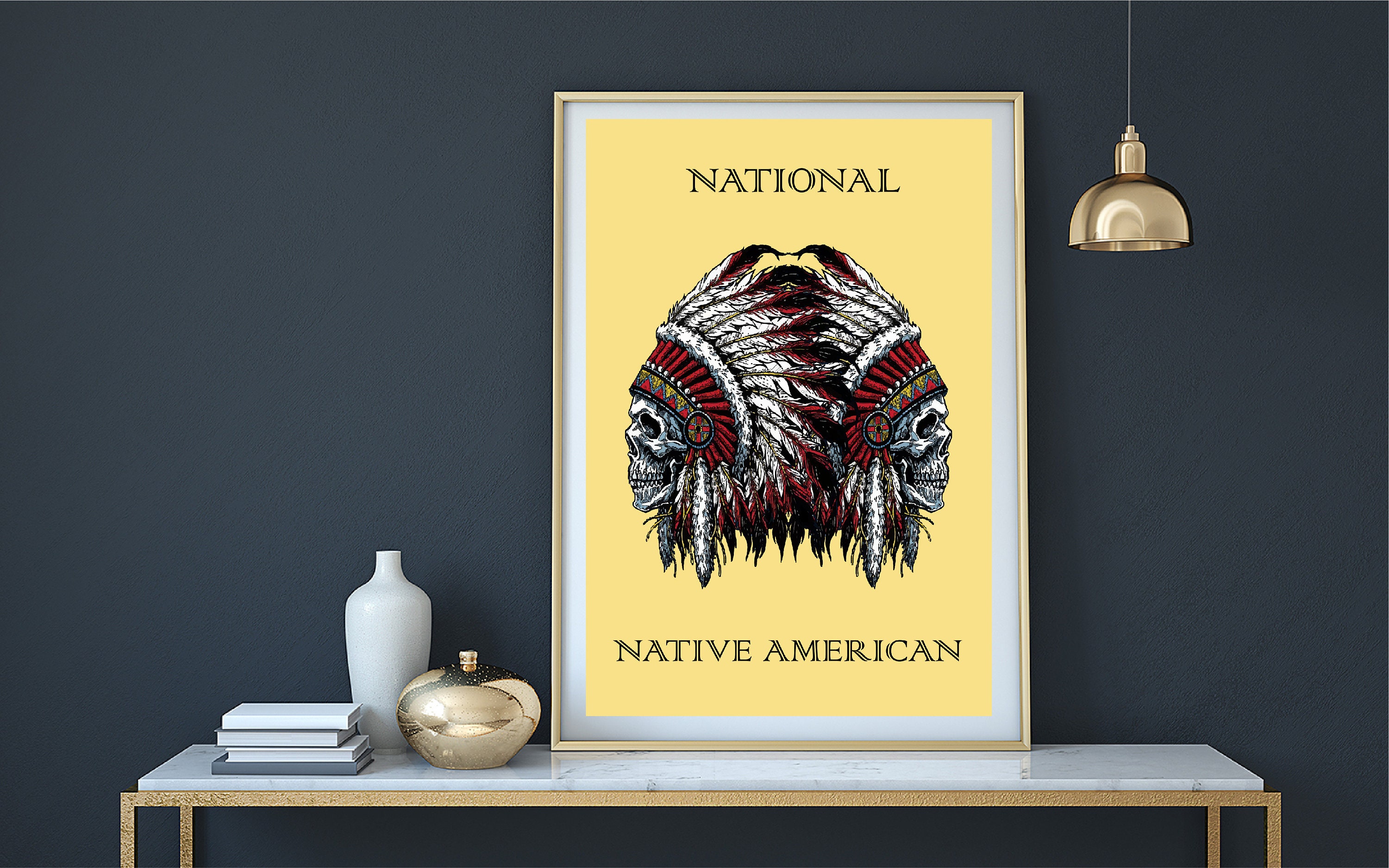 NATIONAL NATIVE AMERICAN Tribal Poster Native Indian in - Etsy