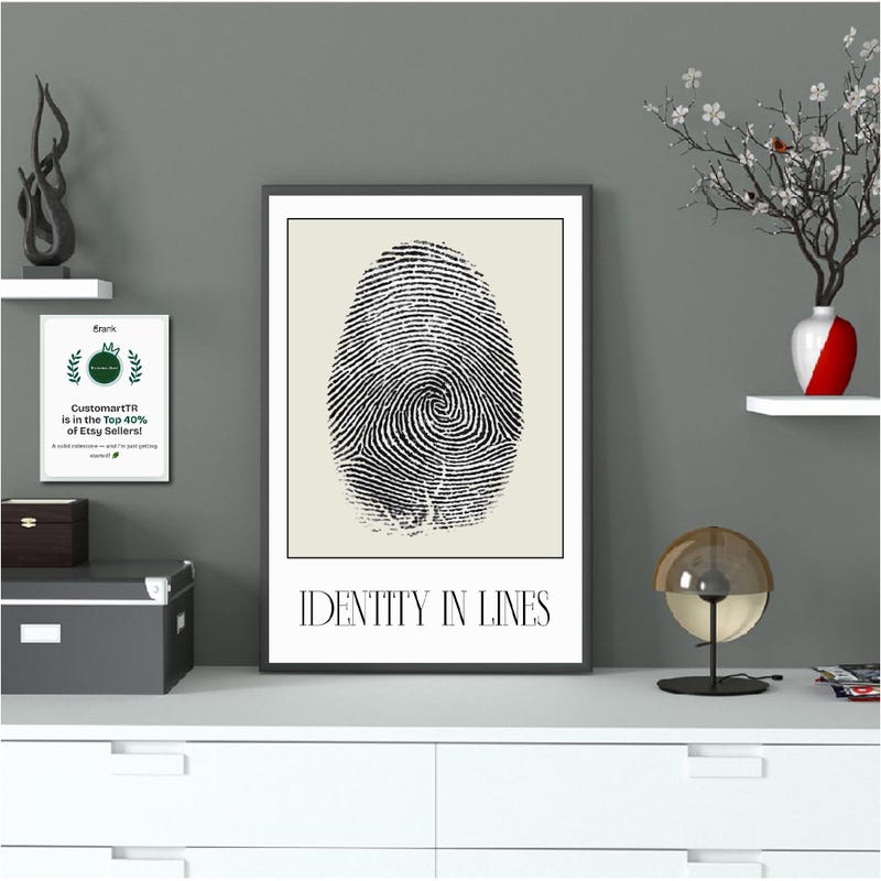 Fingerprint Poster - Etsy