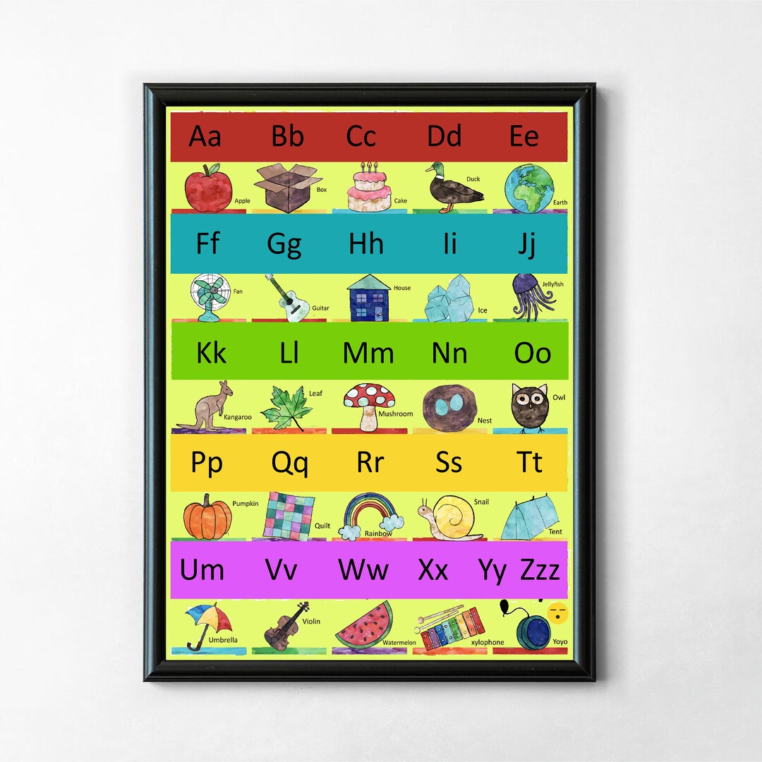 ALPHABET FOR KIDS, Educational Alphabet, Printable Alphabet, for Kids ...