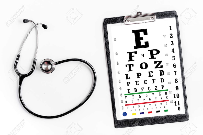 EYE HEALTH CHART Poster, Optical Medical Test, Nursery Poster, Eye ...