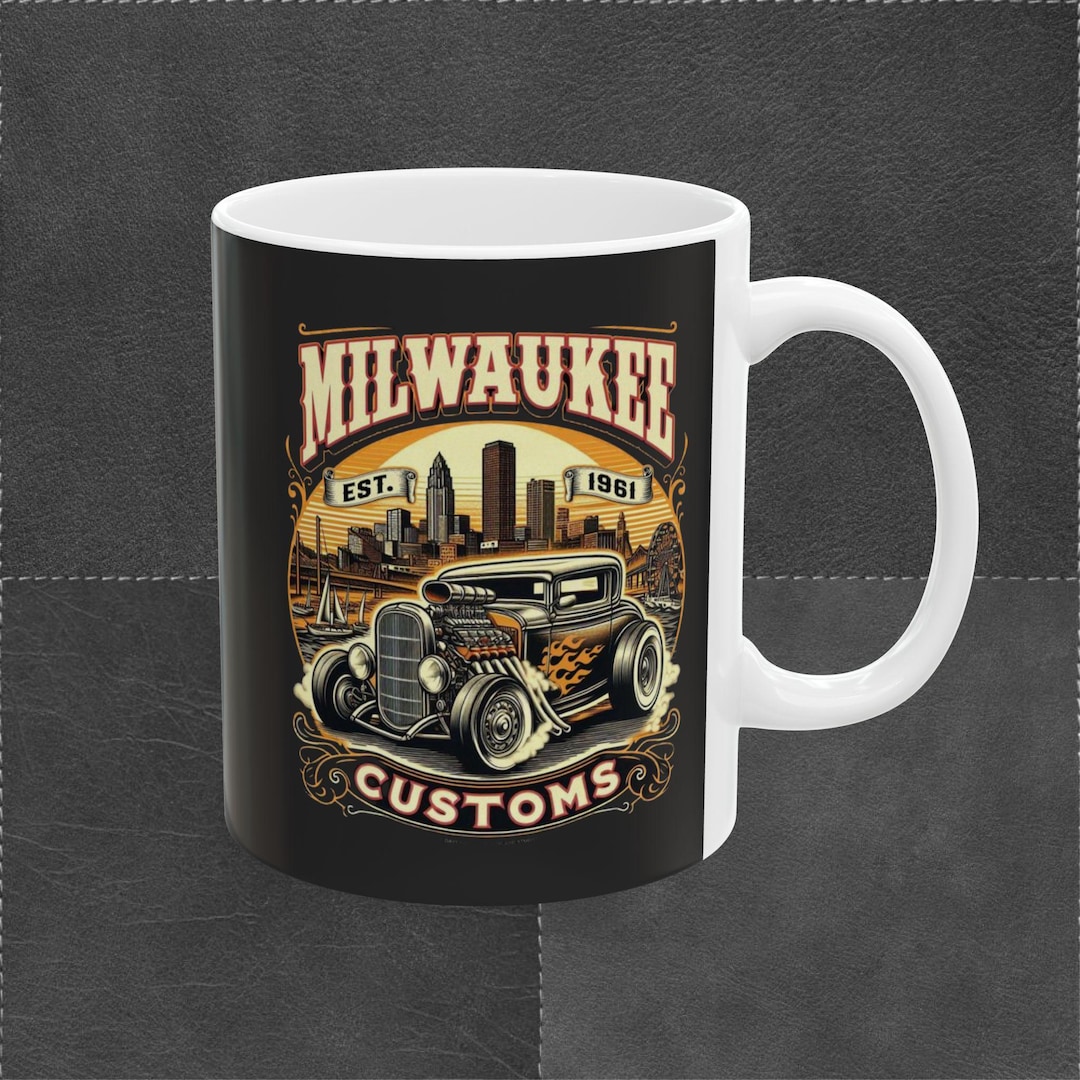 Milwaukee Custom Hot Rod Mug – Classic Car Coffee Cup Gift for Men ...