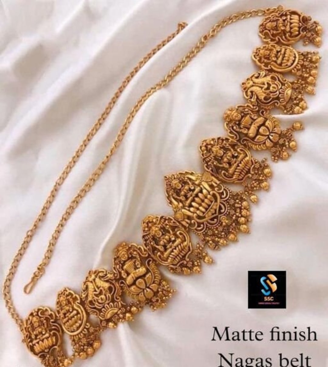 South Indian Hip Chain/saree Challa Kamarbandh/kamarpatta Belly Hip ...