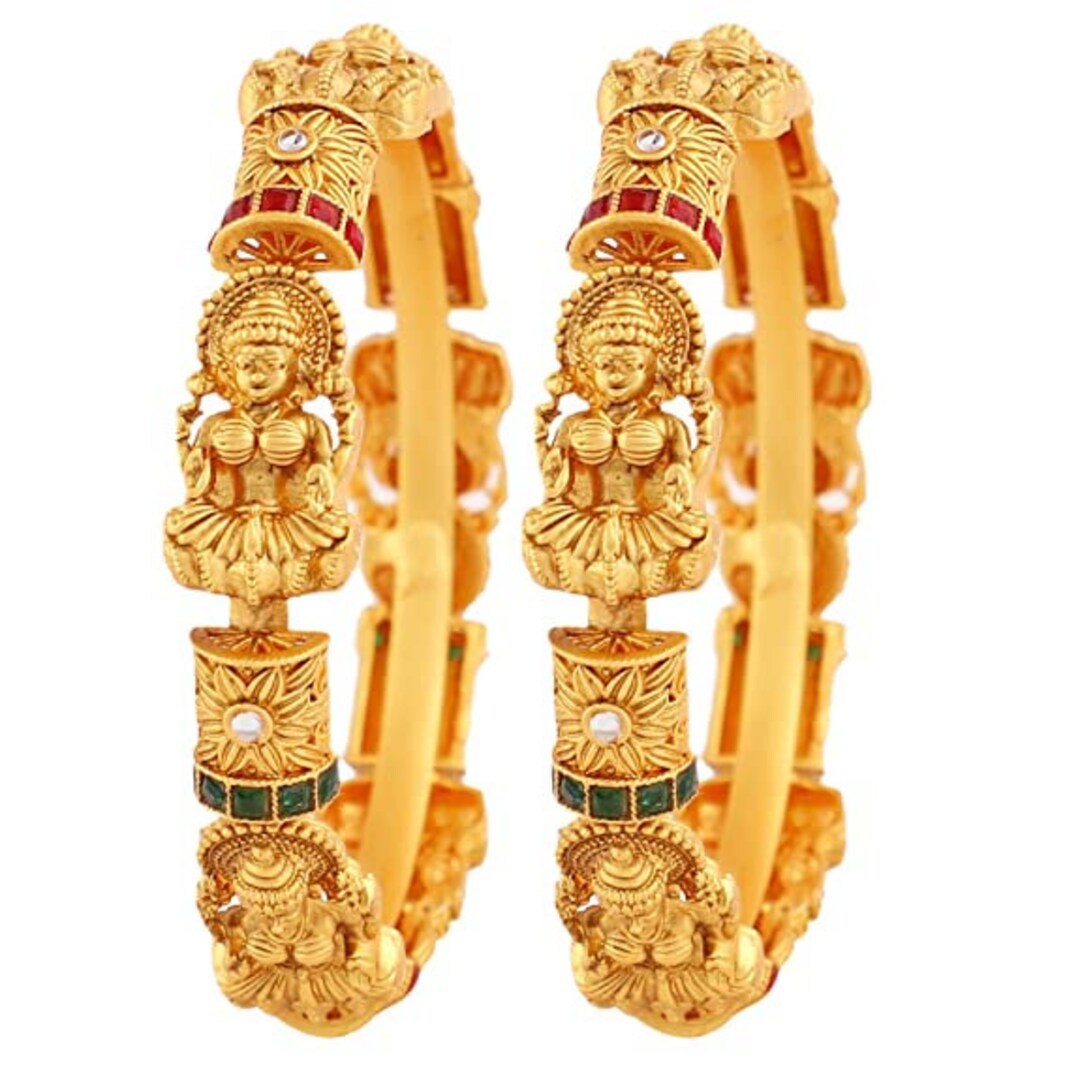 Matte Gold Bangles/indian Bangles/ Bangles Set of 6 /bangle - Etsy