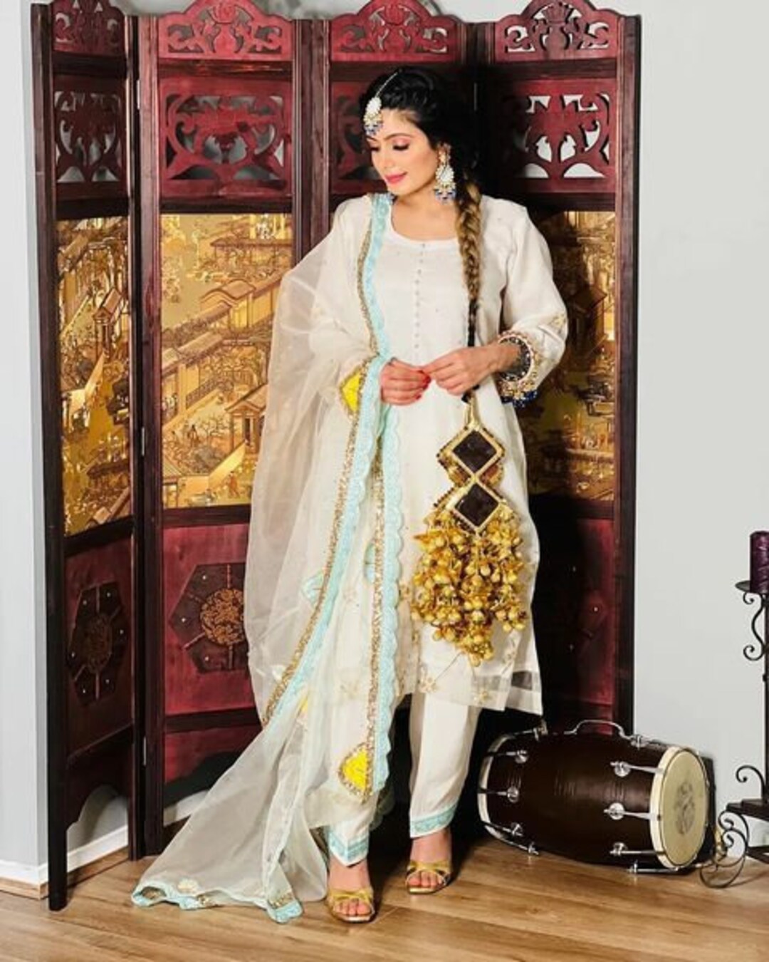 Paranda Parandi Braid Tassles Hair Accessory golden Braid Extension ...