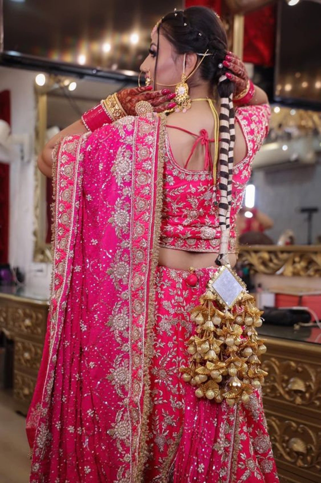 Heavy Paranda Parandi Braid Tassles Hair Accessory golden Braid ...