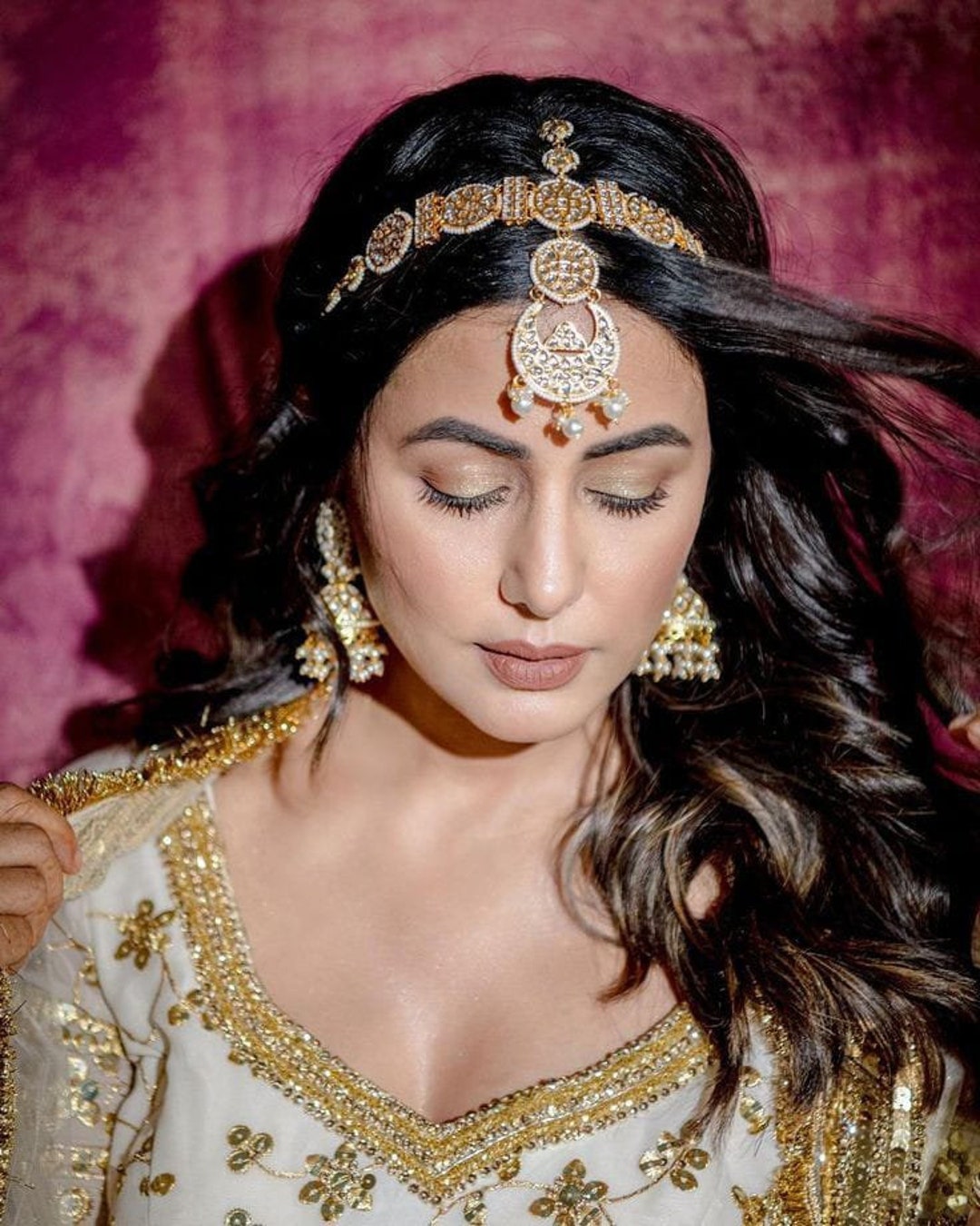 Traditional Sheesh Patti Indian Style Kundan Matha Patti / - Etsy