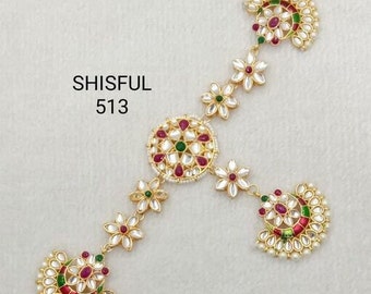 Traditional Sheesh Patti Indian Style Kundan Matha Patti / - Etsy