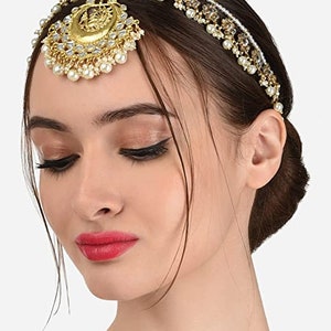 Traditional Sheesh Patti Indian Style Kundan Matha Patti / - Etsy