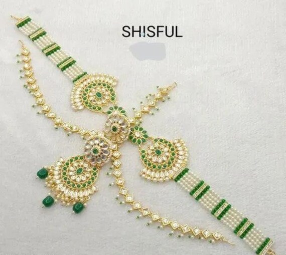Traditional Sheesh Patti Indian Style Kundan Matha Patti / | Etsy