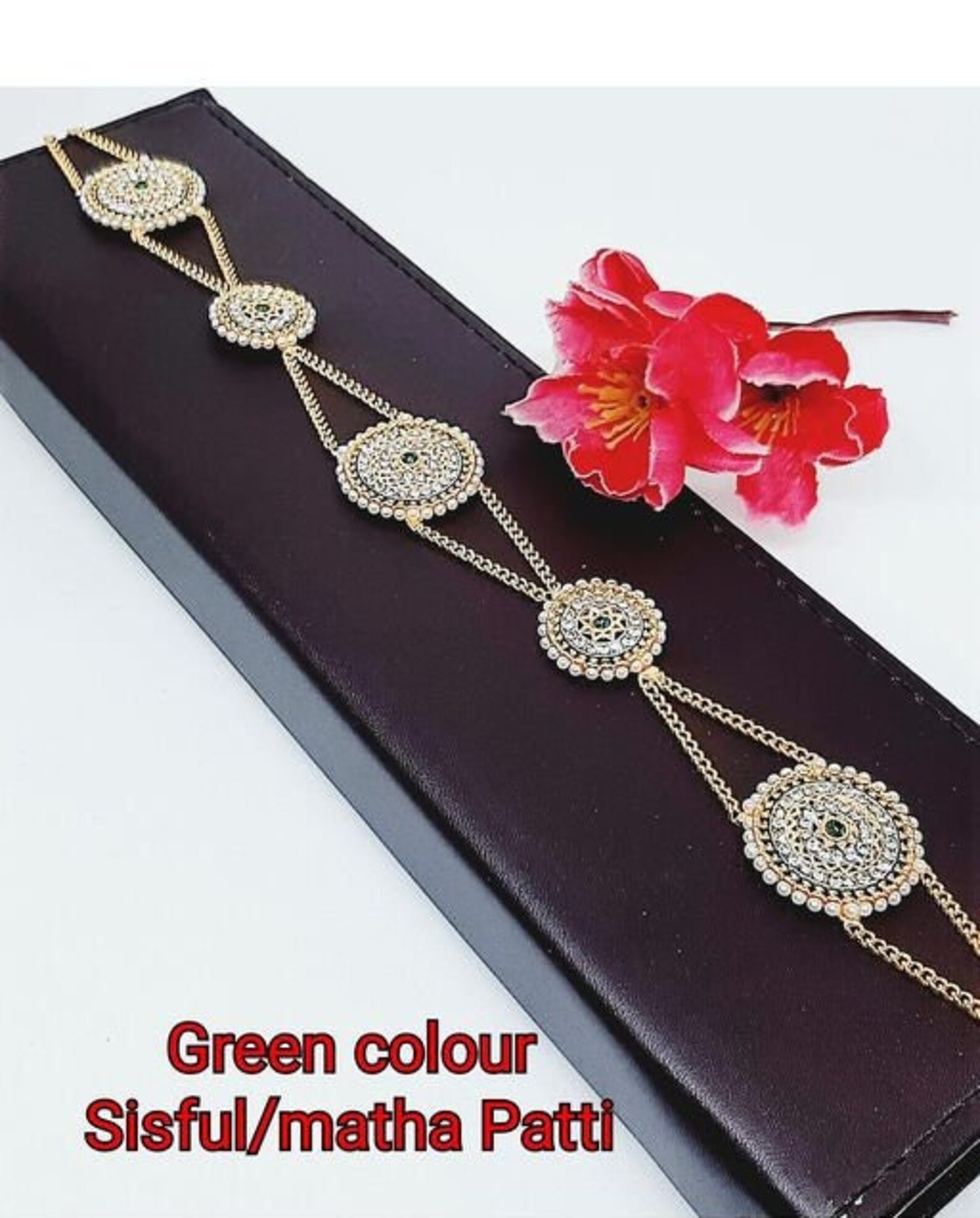 Traditional Sheesh Patti Indian Style Kundan Matha Patti / | Etsy