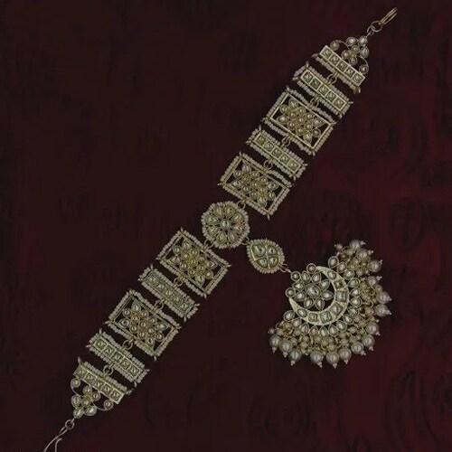 Traditional Sheesh Patti Indian Style Kundan Matha Patti / - Etsy