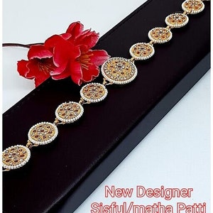 Traditional Sheesh Patti Indian Style Kundan Matha Patti / - Etsy