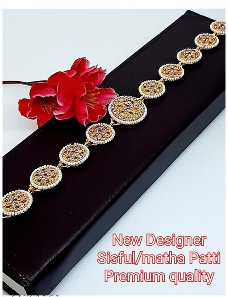 Traditional Sheesh Patti Indian Style Kundan Matha Patti / | Etsy