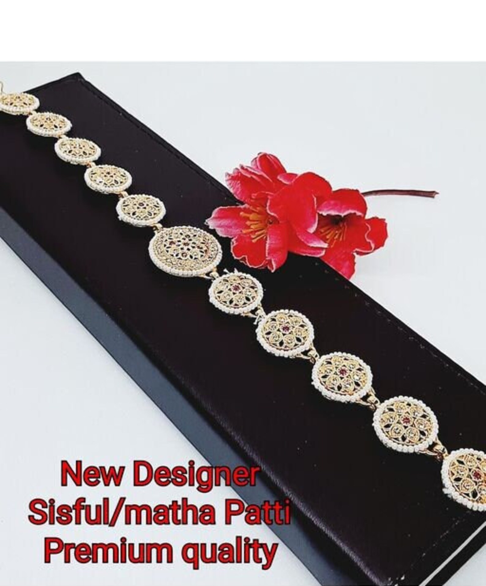 Traditional Sheesh Patti Indian Style Kundan Matha Patti / | Etsy