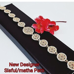 Traditional Sheesh Patti Indian Style Kundan Matha Patti / - Etsy