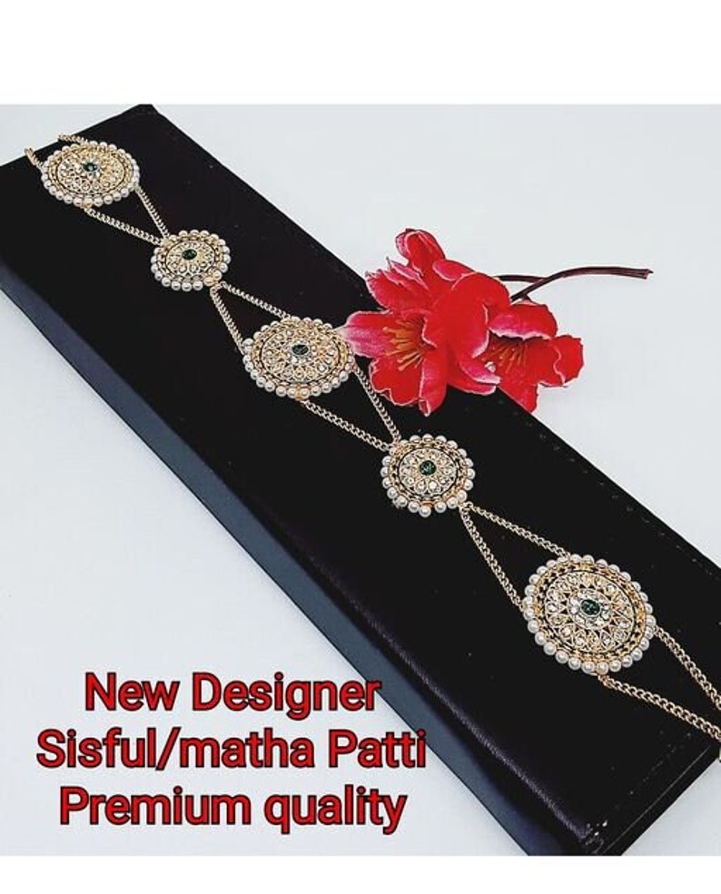 Traditional Sheesh Patti Indian Style Kundan Matha Patti / - Etsy