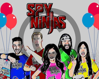 Spy Ninjas Birthday Invitation - Etsy