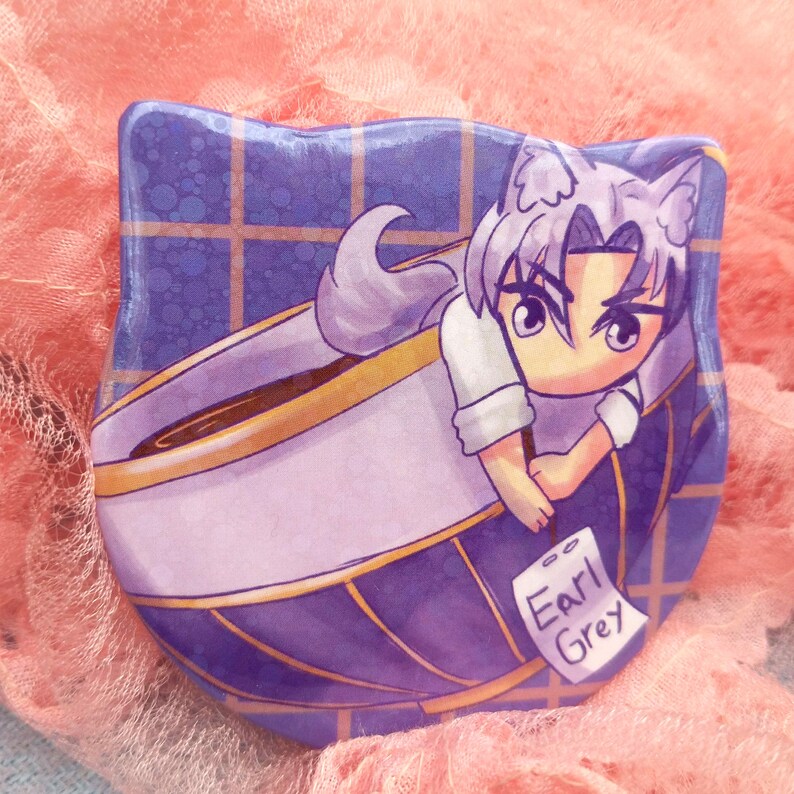 Catboy Cat Ear Button Pins - Etsy