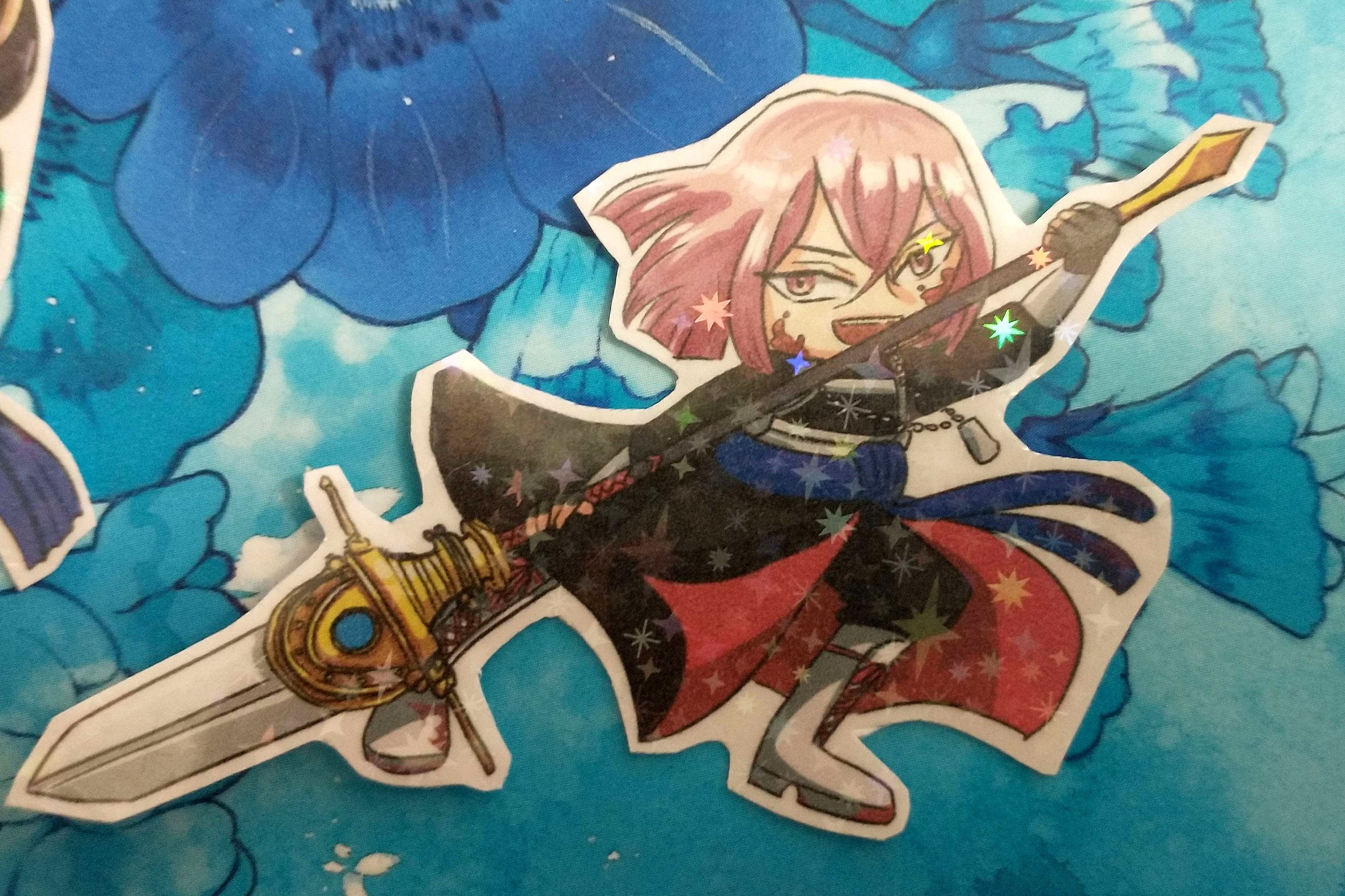 VNC Side Characters Holographic Stickers roland, Olivier, Astolfo ...