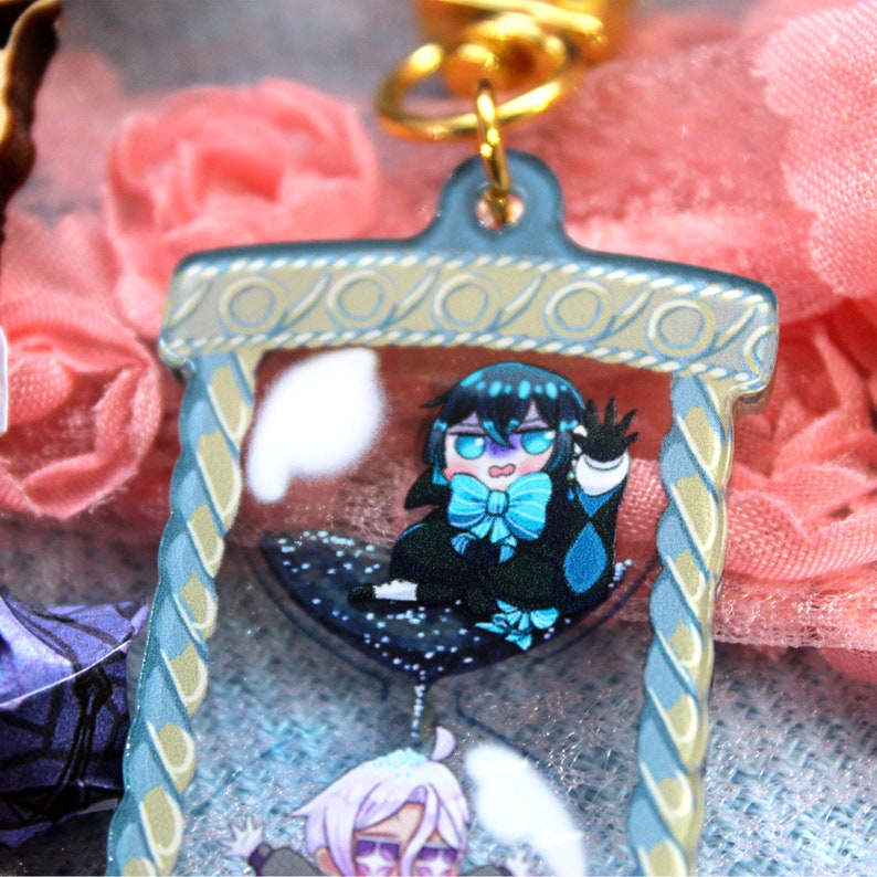Vnc Vanitas and Noé Hourglass Keychain With Pendant - Etsy
