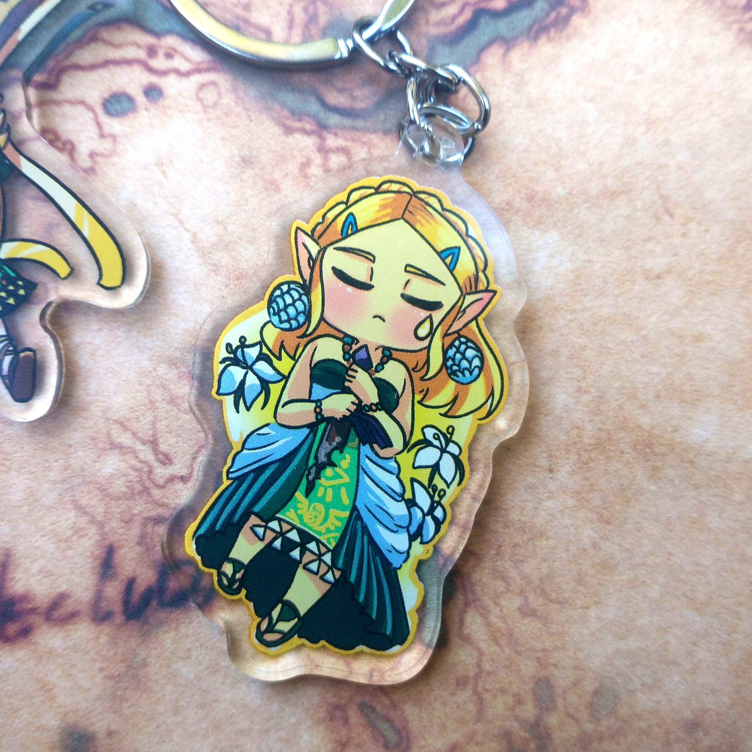 Zelda and Link BOTW and TOTK Doublesided Keychains - Etsy