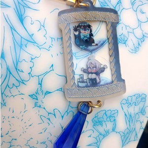 Vnc Vanitas and Noé Hourglass Keychain With Pendant - Etsy