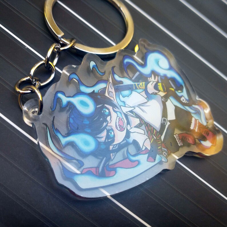 Blue Exorcist Rin Okumura Double Sided Keychain - Etsy
