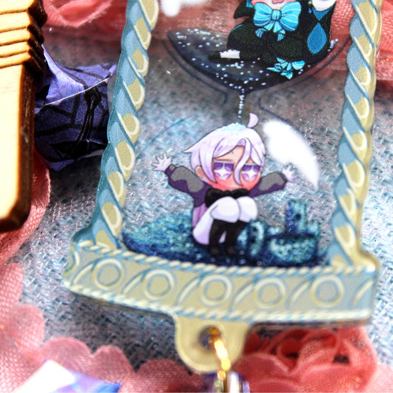 Vnc Vanitas and Noé Hourglass Keychain With Pendant - Etsy