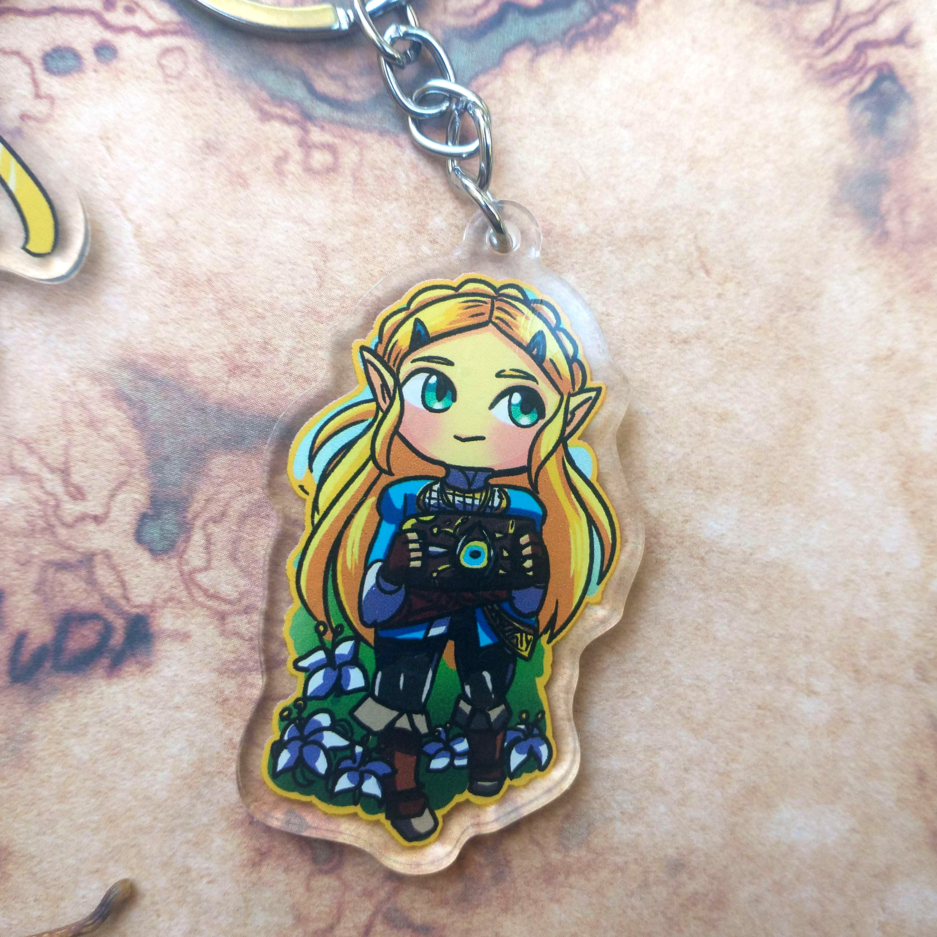 Zelda and Link BOTW and TOTK Doublesided Keychains - Etsy