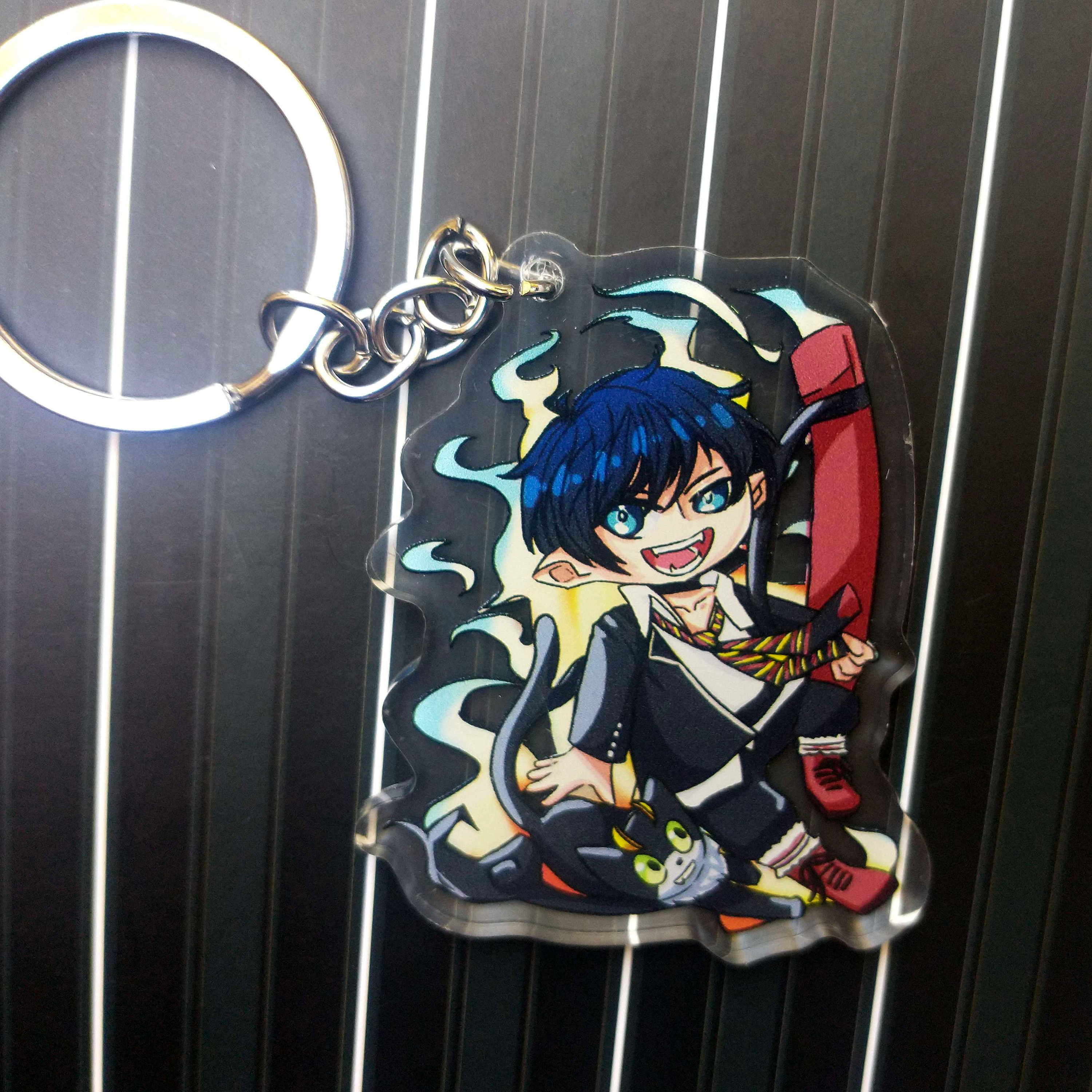 Blue Exorcist Rin Okumura Double Sided Keychain - Etsy