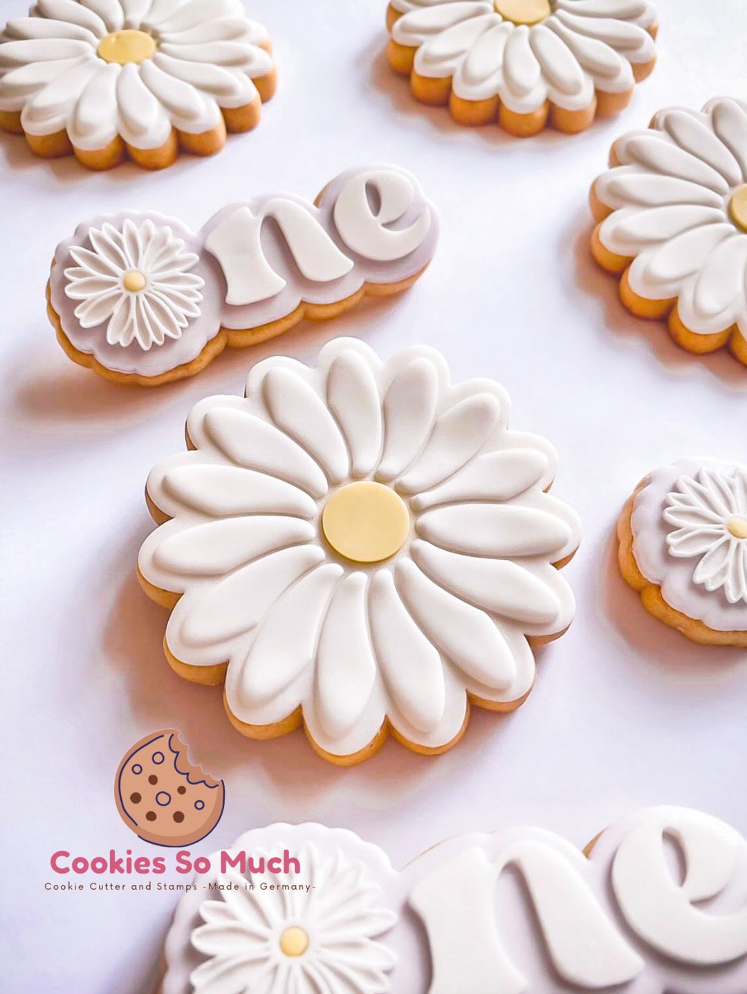 Daisy Cookie Stamp Cookie Cutter, Daisy Cookie Debosser Cookie Cutter ...
