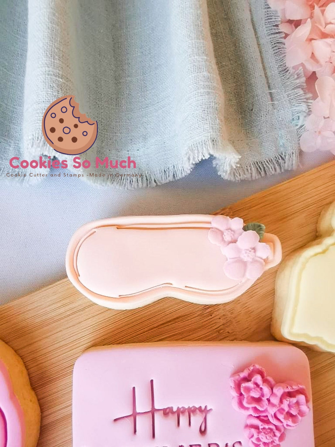 Sleep Mask Cookie Stamp Cookie Cutter - Etsy