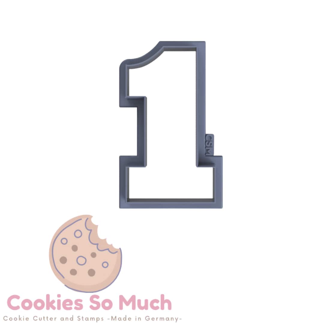 Number 1 Wide Cookie Cutter - Etsy