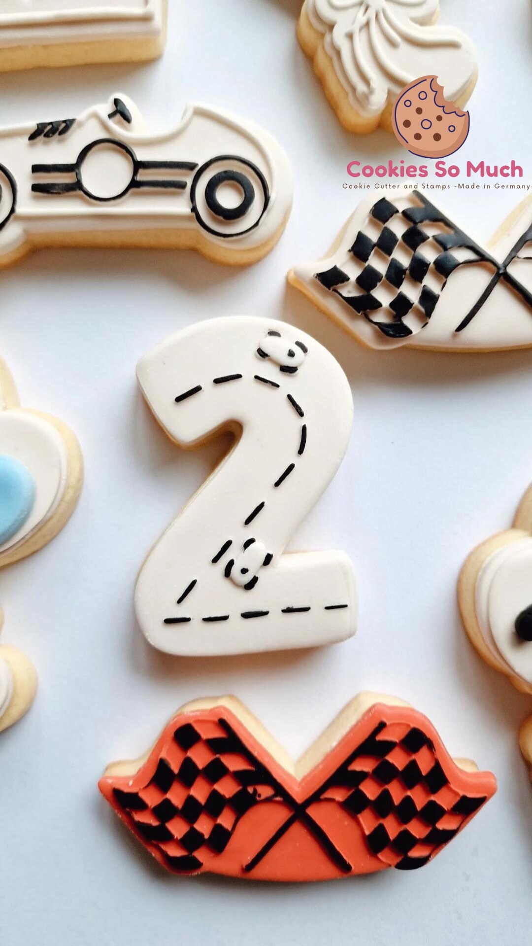 2 With Car Racing Cookie Cutter Cookie Debosser - Etsy