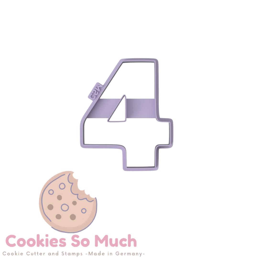 Number 4 Cookie Cutter - Etsy