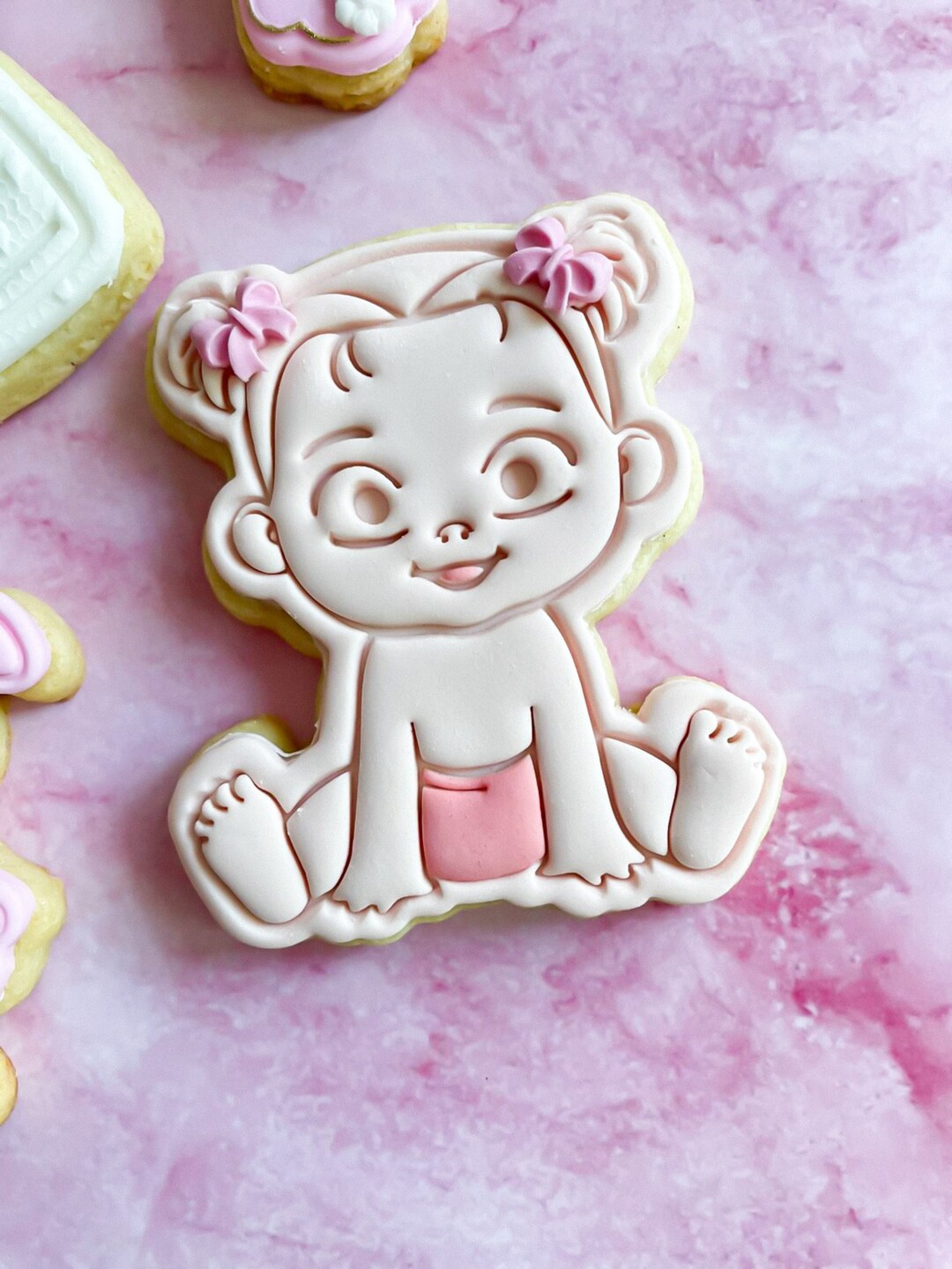 Baby Girl Cookie Cutter, Baby Girl Cookies Baby Shower, Baby Shower ...