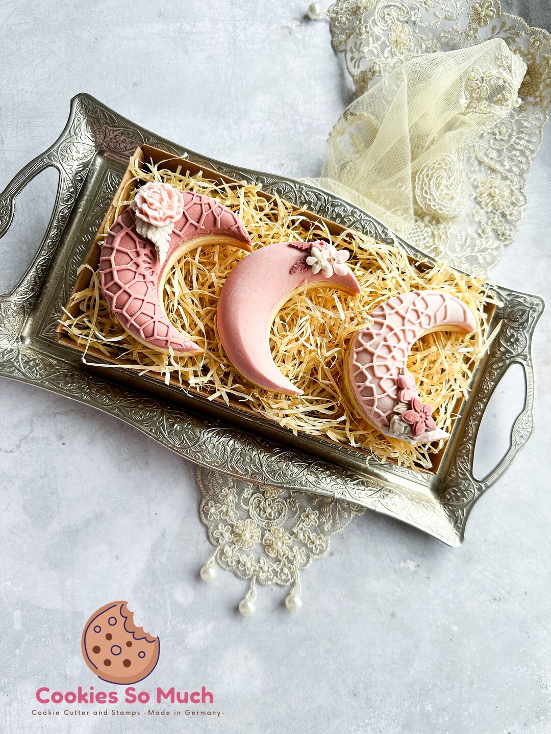 3D Moon Cookie Debosser - Etsy