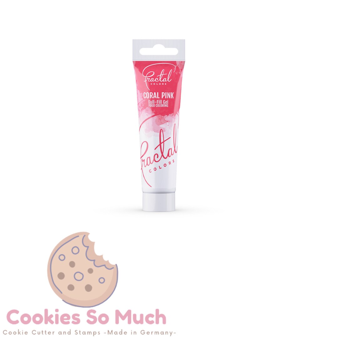 Coral Pink FRACTAL COLORS Skin Tone Fullfill Gel Coloring, Cakes ...