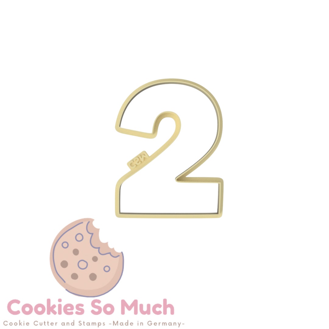 Number 2 Cookie Cutter - Etsy