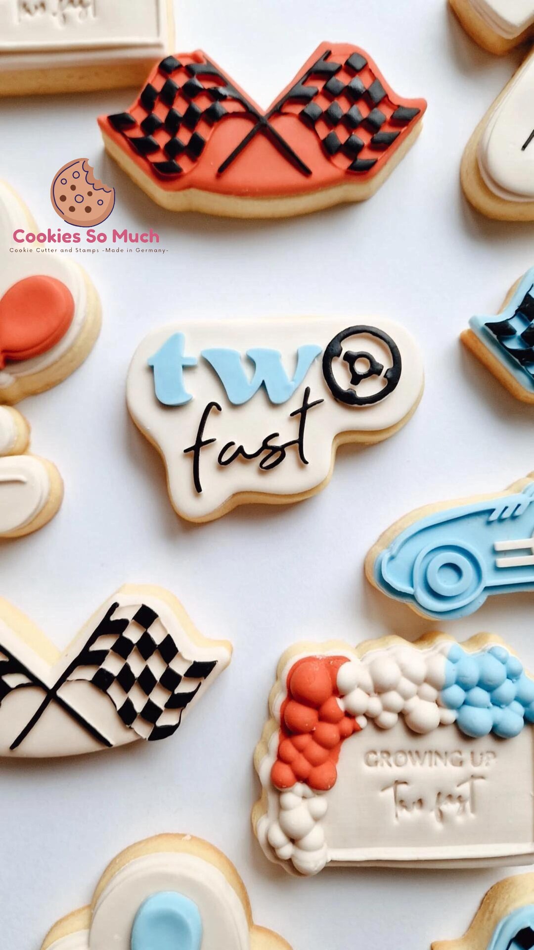 Two Fast Cookie Stamps With Cookie Cutters - Etsy