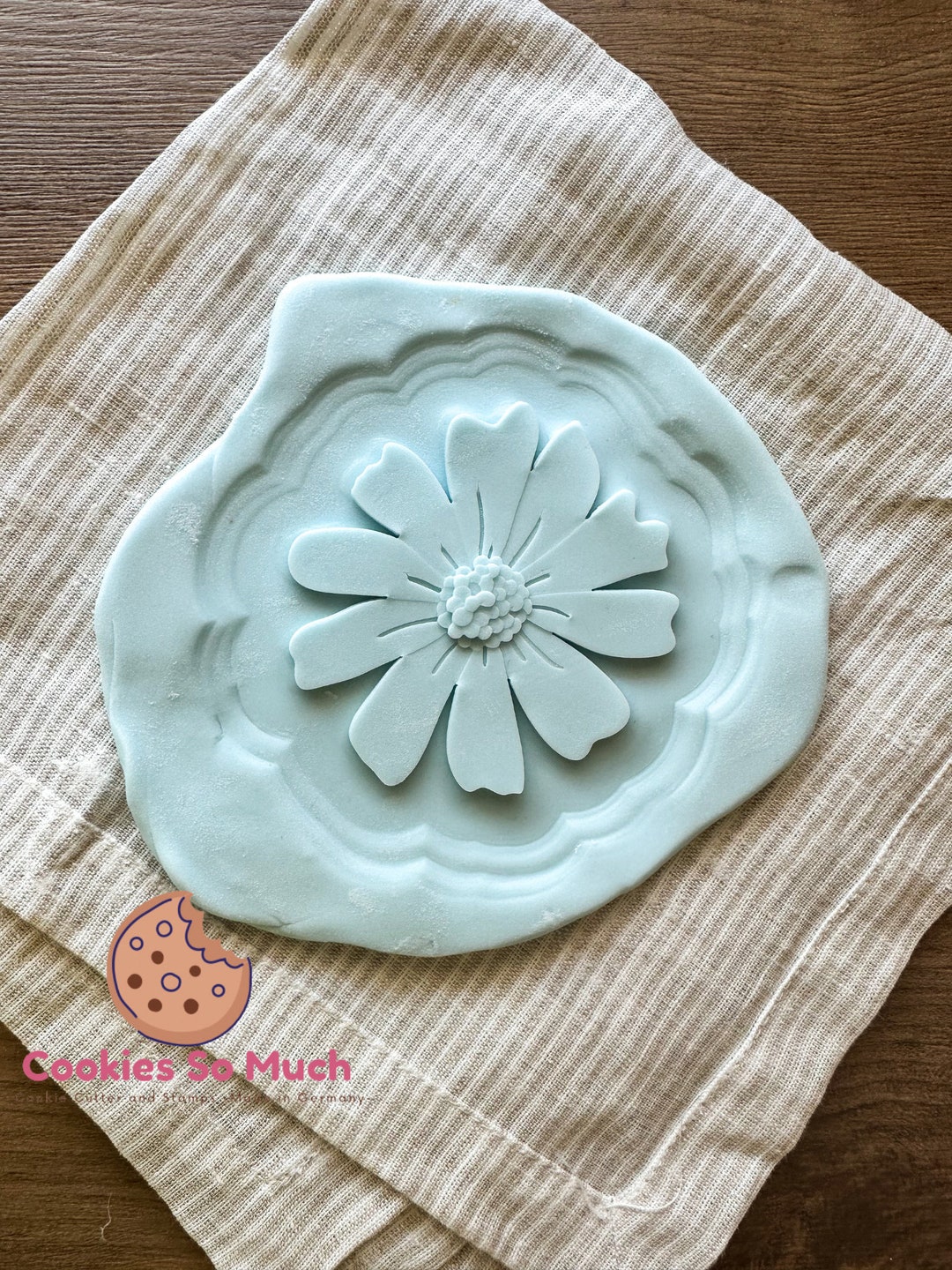 Daisy Flower Cookie Stamp Cookie Cutter, Daisy Flower Cookie Debosser ...