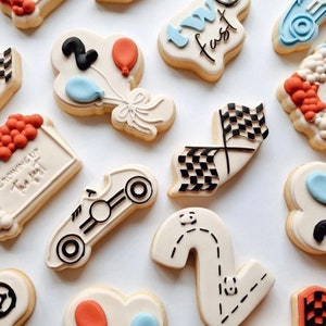 2 With Car Racing Cookie Cutter Cookie Debosser - Etsy