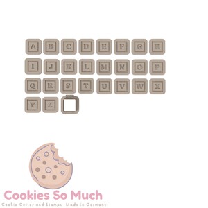 Block Fonts Fontset, Block Font Set, Baby Block Fonts Debosser, Baby ...