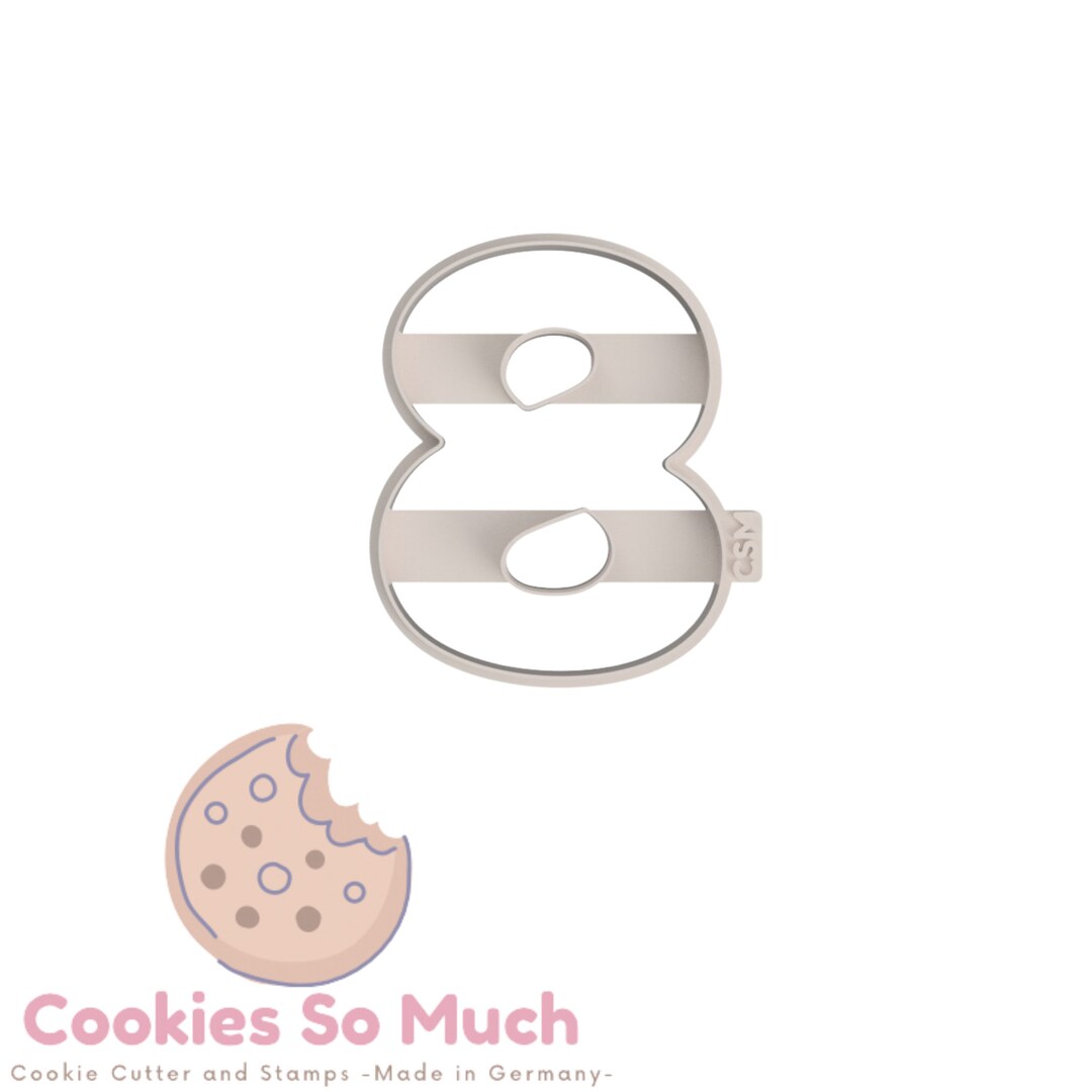 Number 8 Cookie Cutter - Etsy